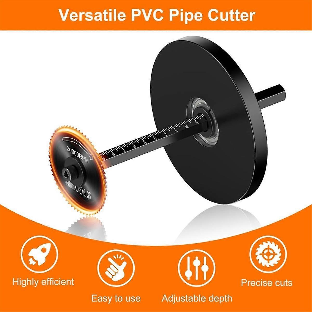 PVC Pipe Inner Pipe Cutter, Scaled Cutting Tool Set - Adjustable Depth ...