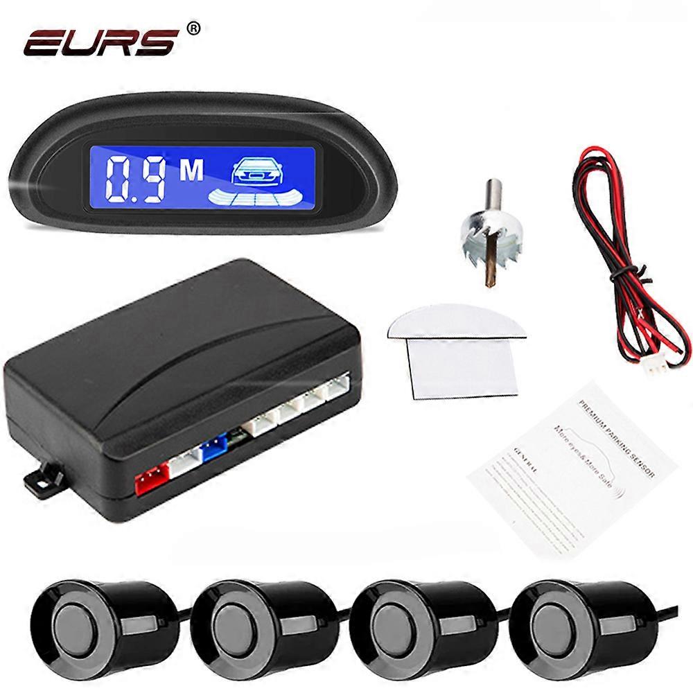 Car Parking radar 4 Sensor Kit 22mm Parktronic Display Reversing Radar ...