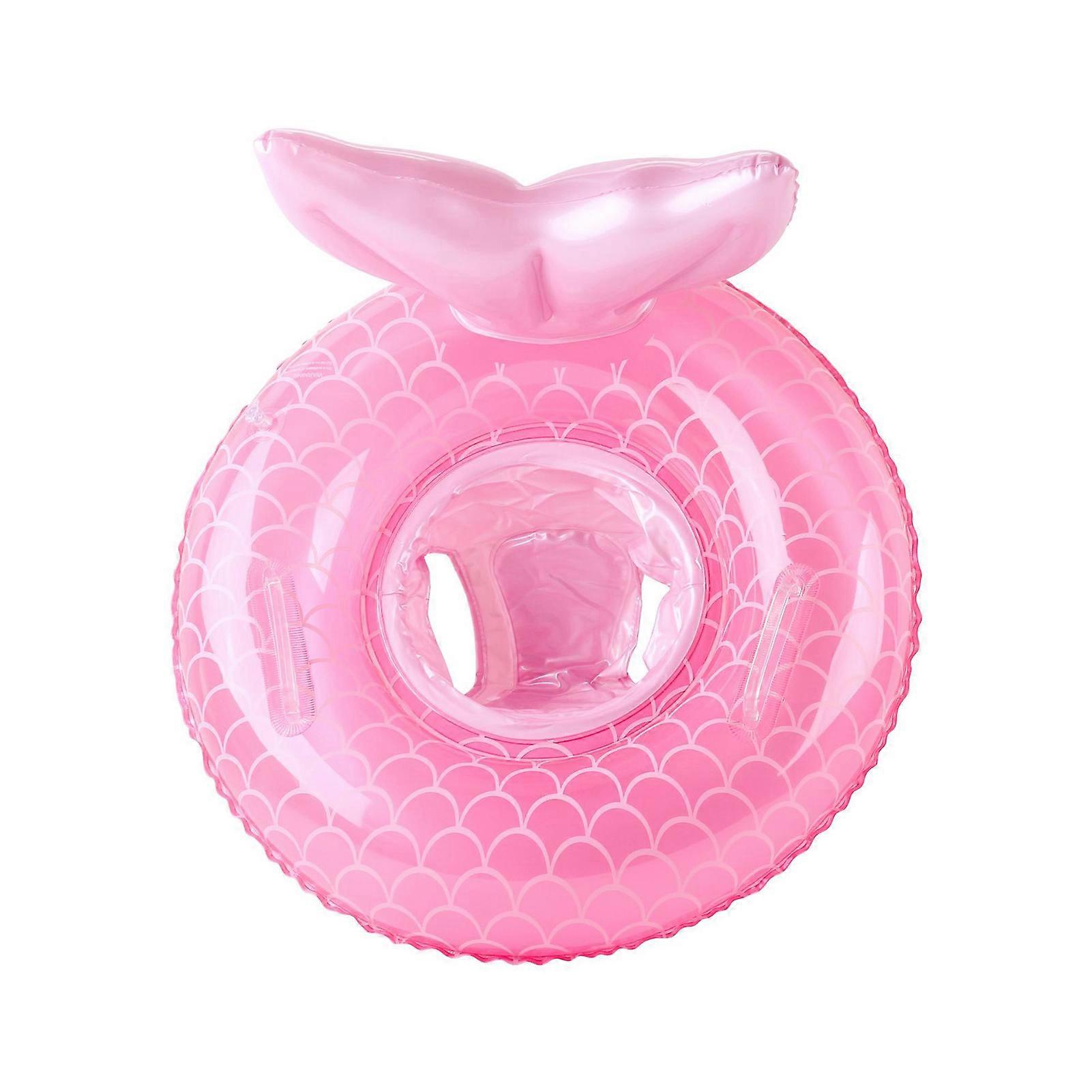 Pink Swimming Float with Seat, 1-3 Years Girls Inflatable Swim Ring ...
