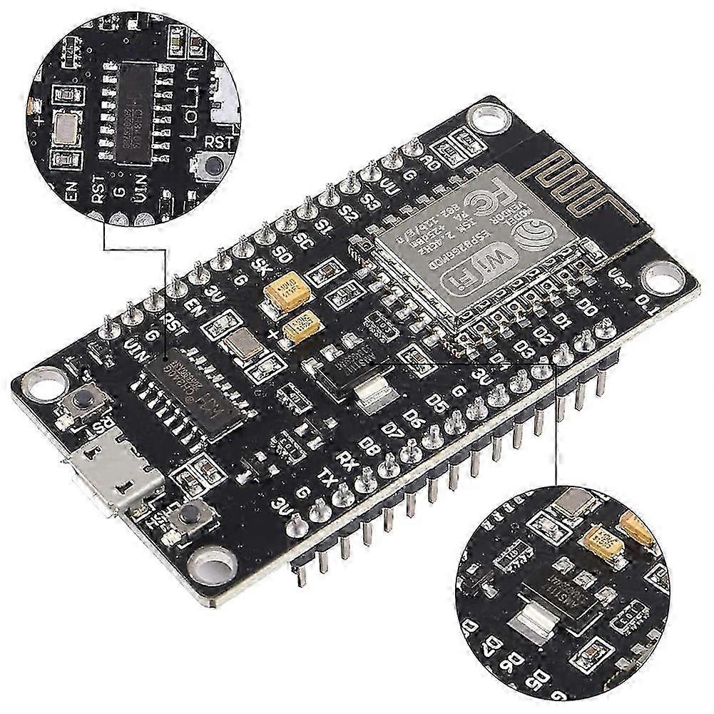 6Pcs Node-MCU V3 Wireless Module ESP8266 ESP-12F WiFi Development Board ...