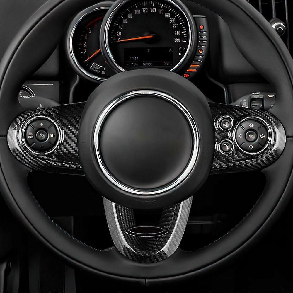 Real Carbon Fiber Steering Wheel Airbag Cover Vehicle Interior ...