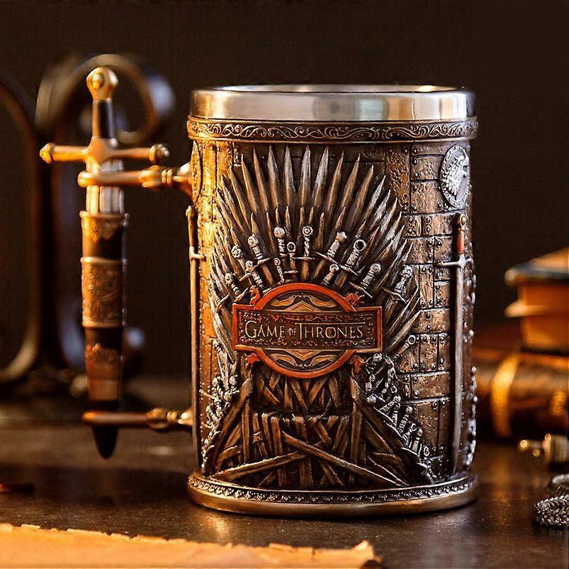 Game of Thrones Mug Goblet Stainless Steel Resin 3D Beer Tankard Coffee ...
