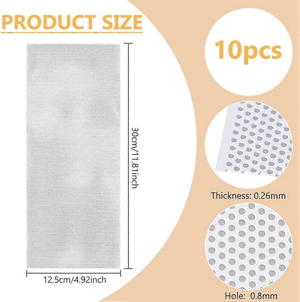 10Pcs Custom Fursuit Eye Mesh 11.8x4.9inch White PVC Printable Net 0 ...