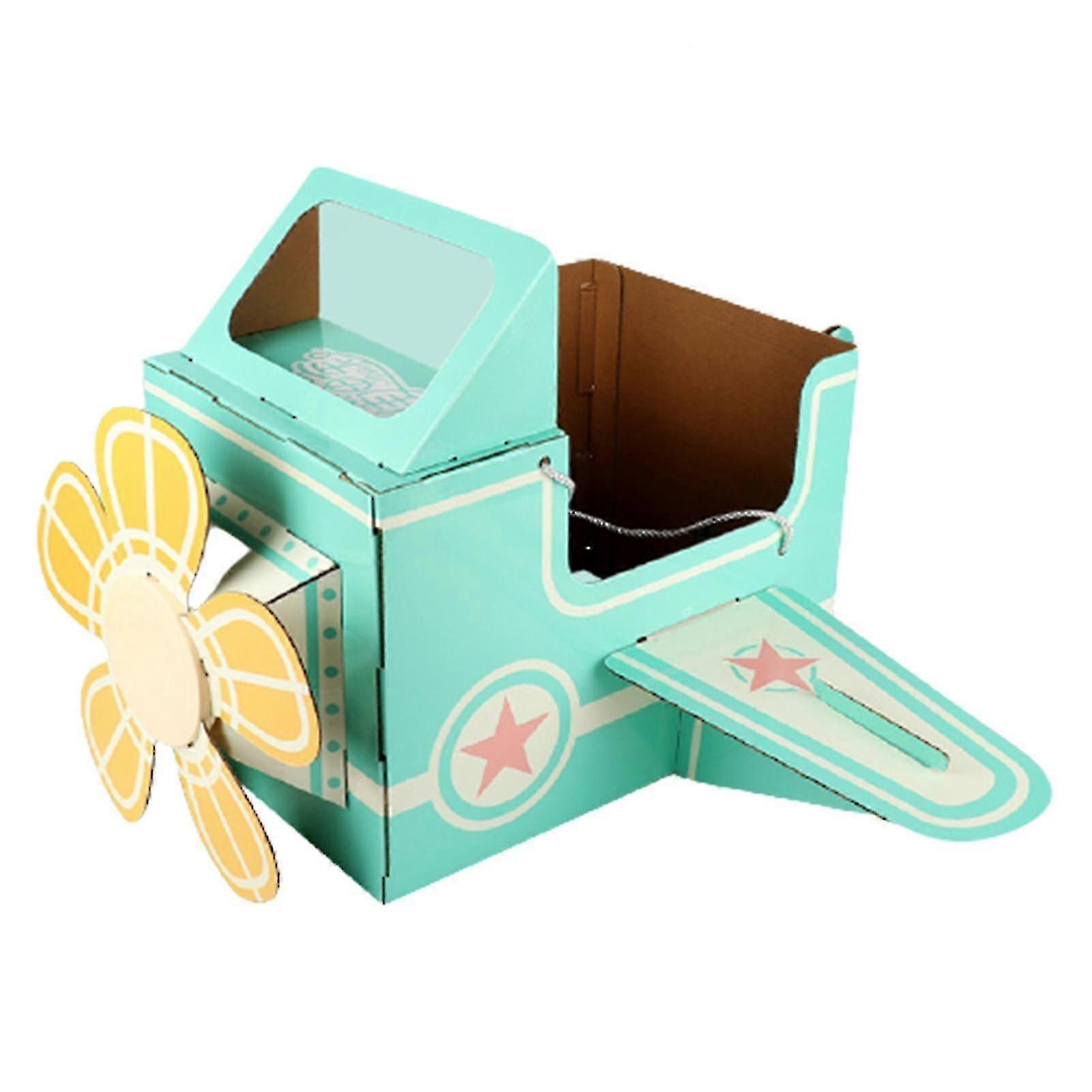 Cartoon Plane Craft Paper Wearable DIY Toys Educational Toys for ...