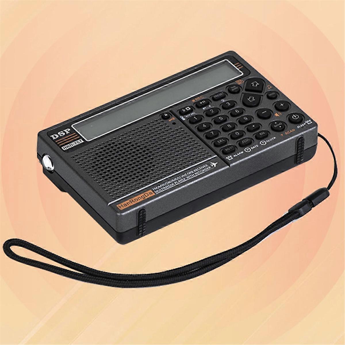 HANRONGDA HRD-757 Full Band Radio AM/FM/SW UHF/VHF Orange light | Fruugo UK