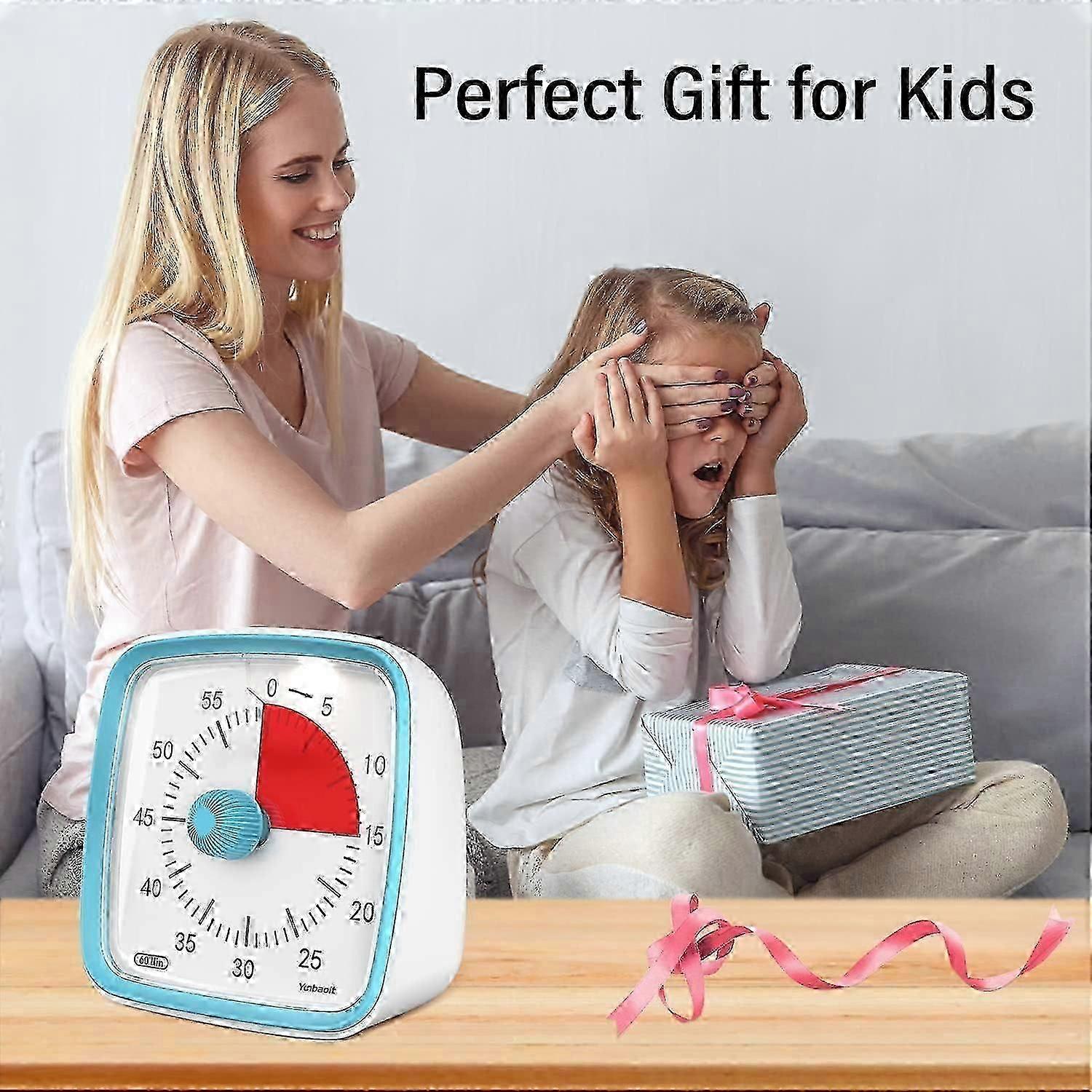 Visual Timer with Night Light, 60-Minute Countdown Timer for Kids and ...