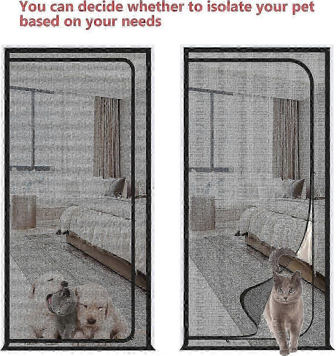 Heavy-Duty Pet-Proof Screen Door with Zipper to Prevent Dogs and Cats ...