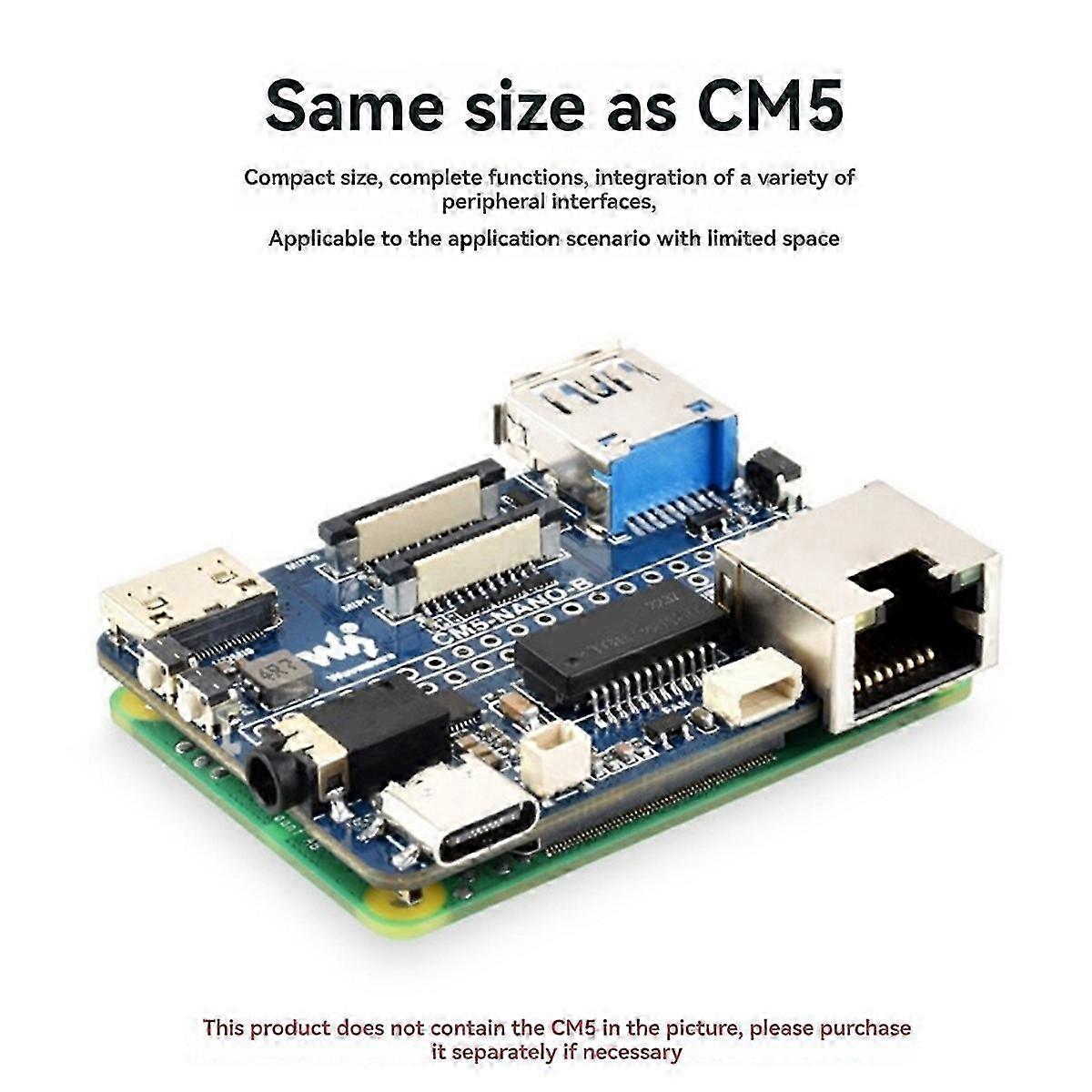 Waveshare CM5 Mini Base IO Board NANO B for Raspberry Pi | Fruugo AU