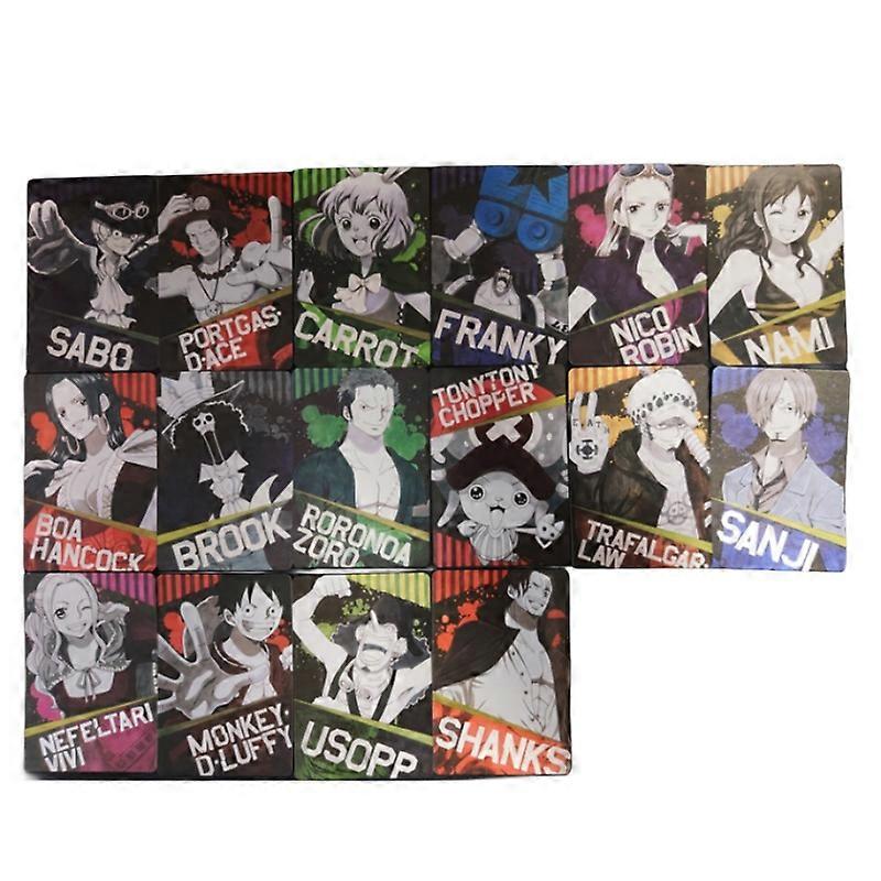 ONE PIECE Flash Card Monkey D Luffy Roronoa Zoro Shanks Nami Boa ...