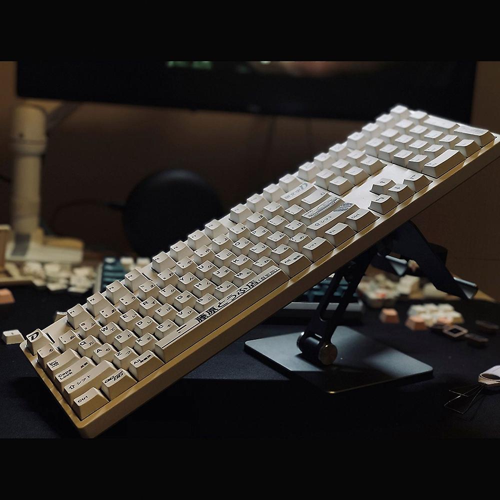 124 Keys Japanese Pbt White Ae86 Initial D Cherry Keycaps For Cherry Mx ...