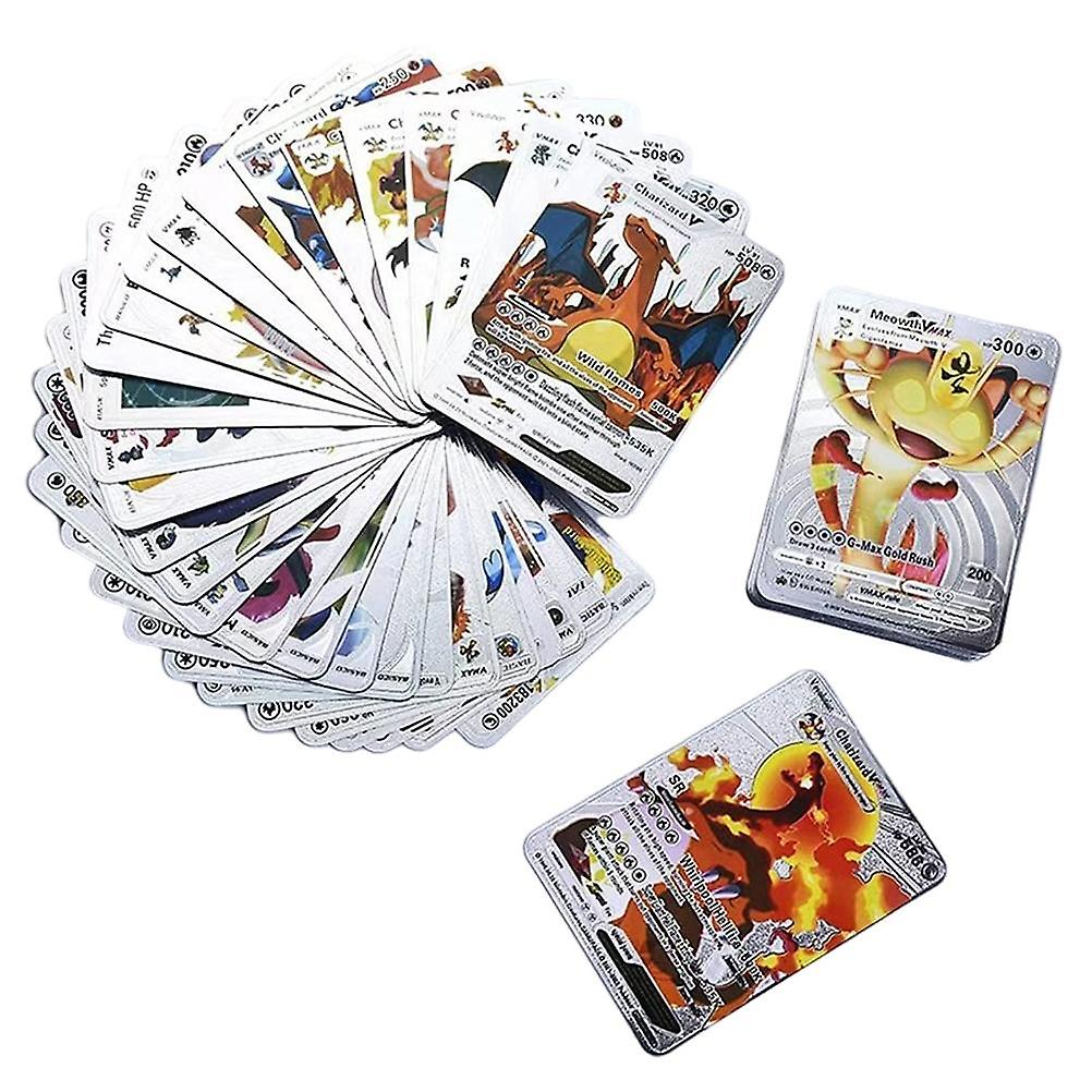 Kids Trading Cards Game Set - Gold Foil Cartoon Anime Cards ...