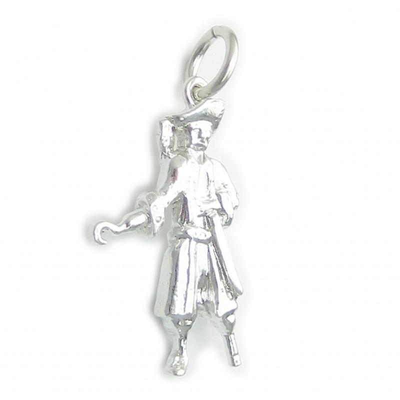 Captain Hook Pirate Sterling Silver Charm .925 X 1 Pirates Charms ...