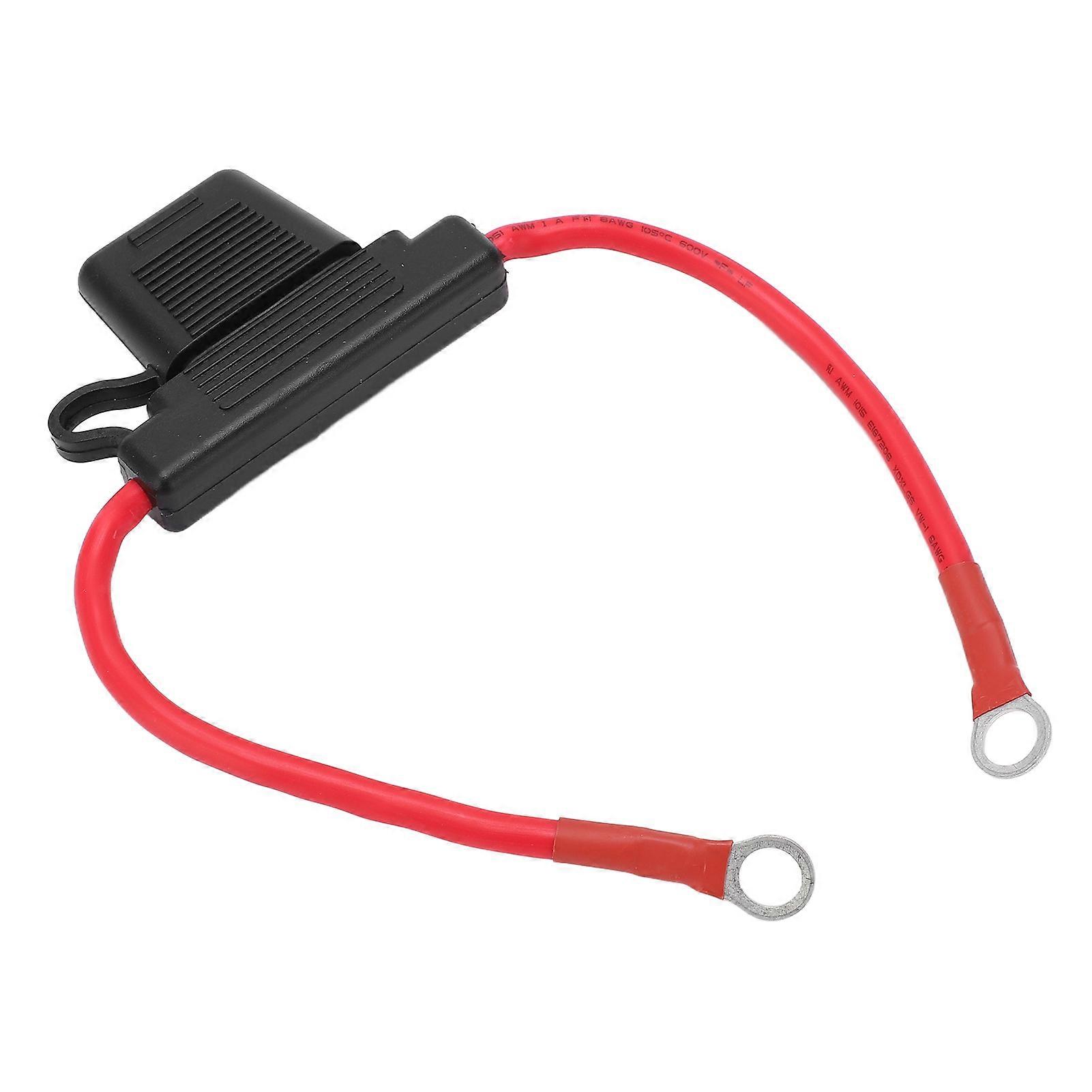 8AWG Inline Fuse Holder with 80A Blade Fuse for 12V 24V Vehicle and ...