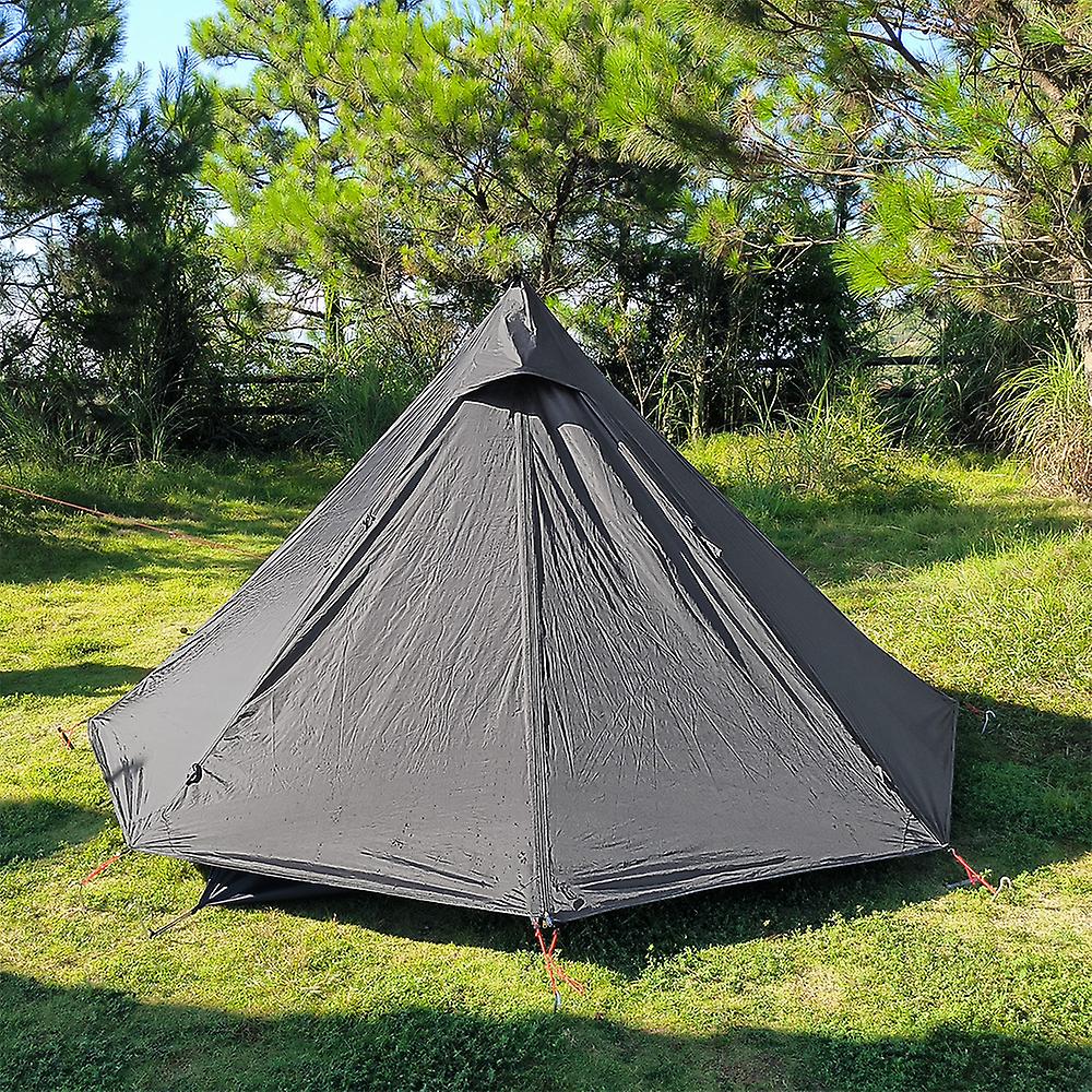 Camping tipi telt med skorsten vindue udendørs ultralet tipi pyramide ...
