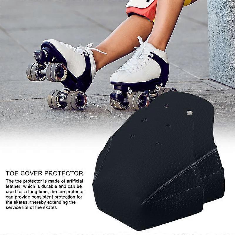 2pcs Universal Roller Skates Toe Cover Skates Leather Tiptoe Cover ...