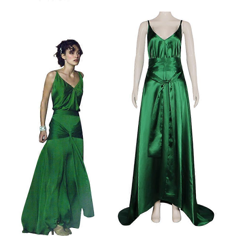 Movie Atonement Cecilia Tallis Cosplay Costume Green Evening Dress ...