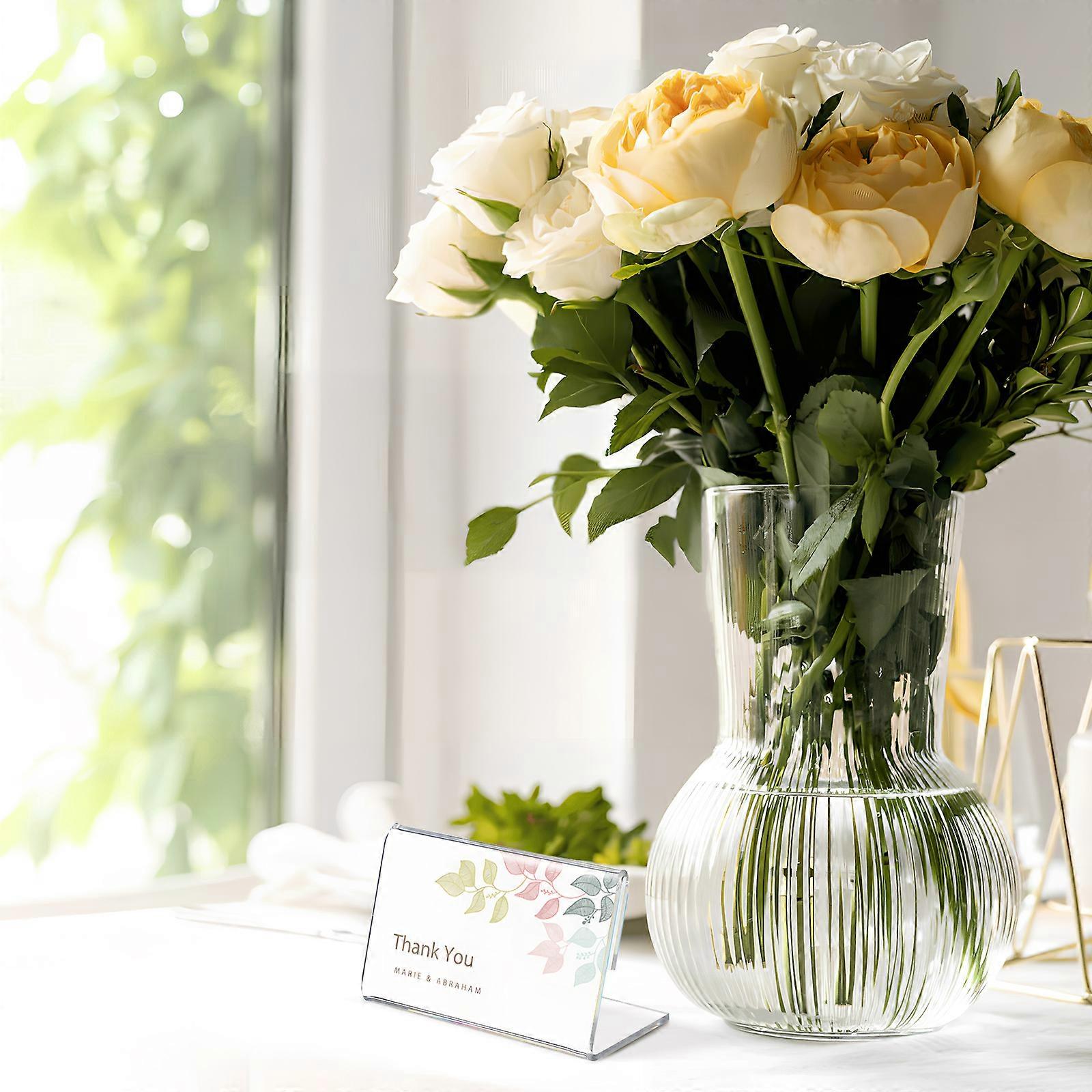 48pcs Sign Holders Tabletop Display Stands L Shape Sign Display Stands ...