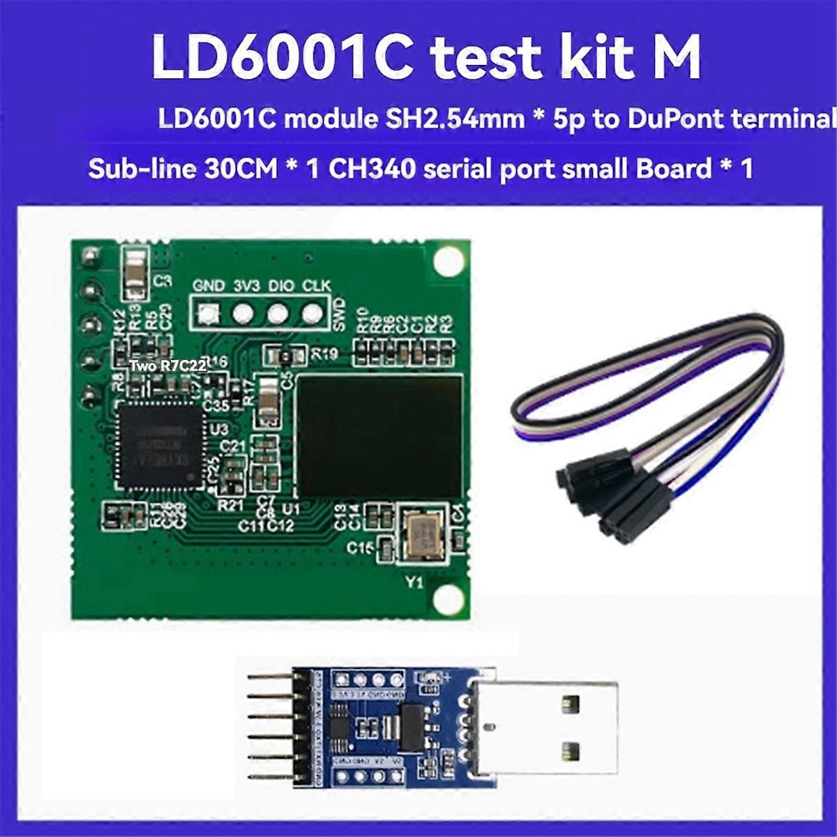 LD6001C 60GHz MmWave Radar Sensor+CH340 Board Passenger Flow Statistics ...