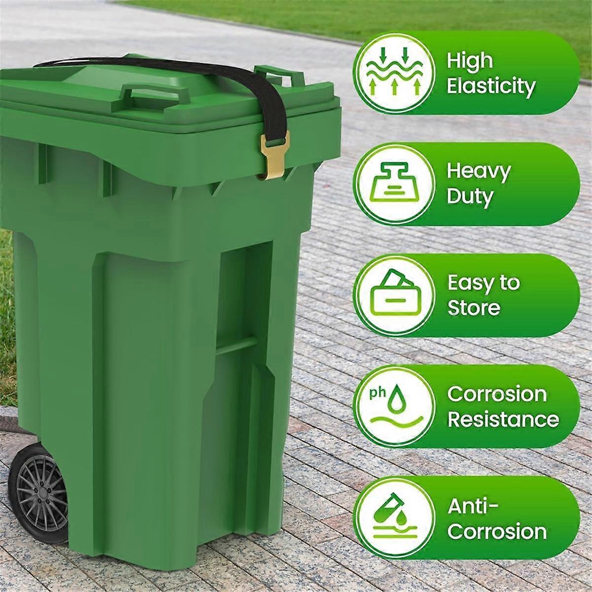 Trash Can Lock,Garbage Can Lock for Animal Fits 30-50 Gallon Bin ...