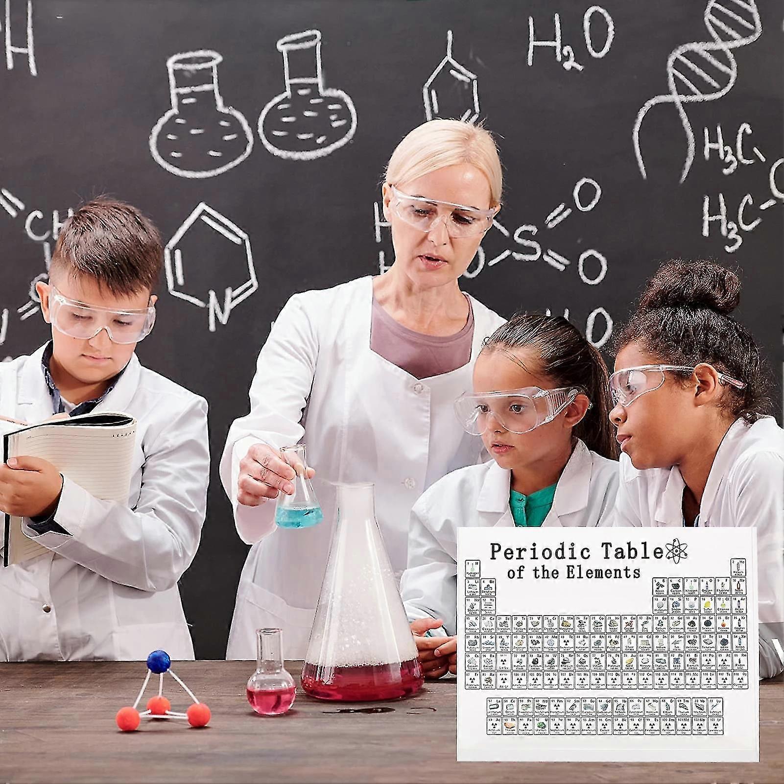 Acrylic Periodic Table Display With Real Elements Kids Teaching School ...