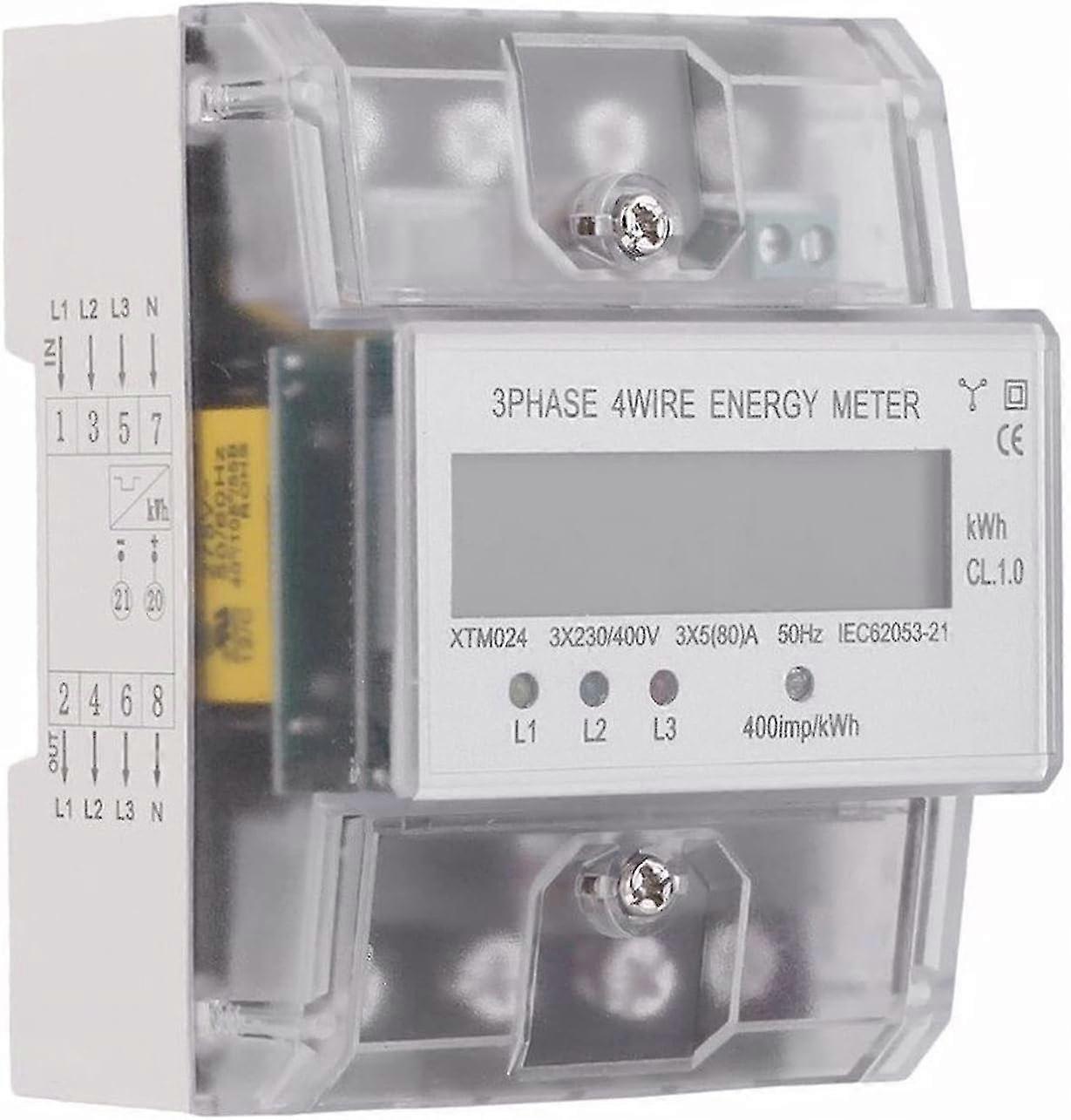 Three-Phase Meter Electricity Meter Calibrated Energy Meter Electrical ...