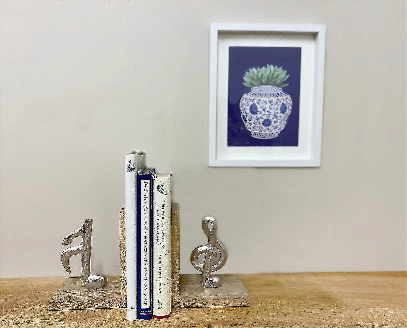 Set of two musical note bookends | Fruugo UK