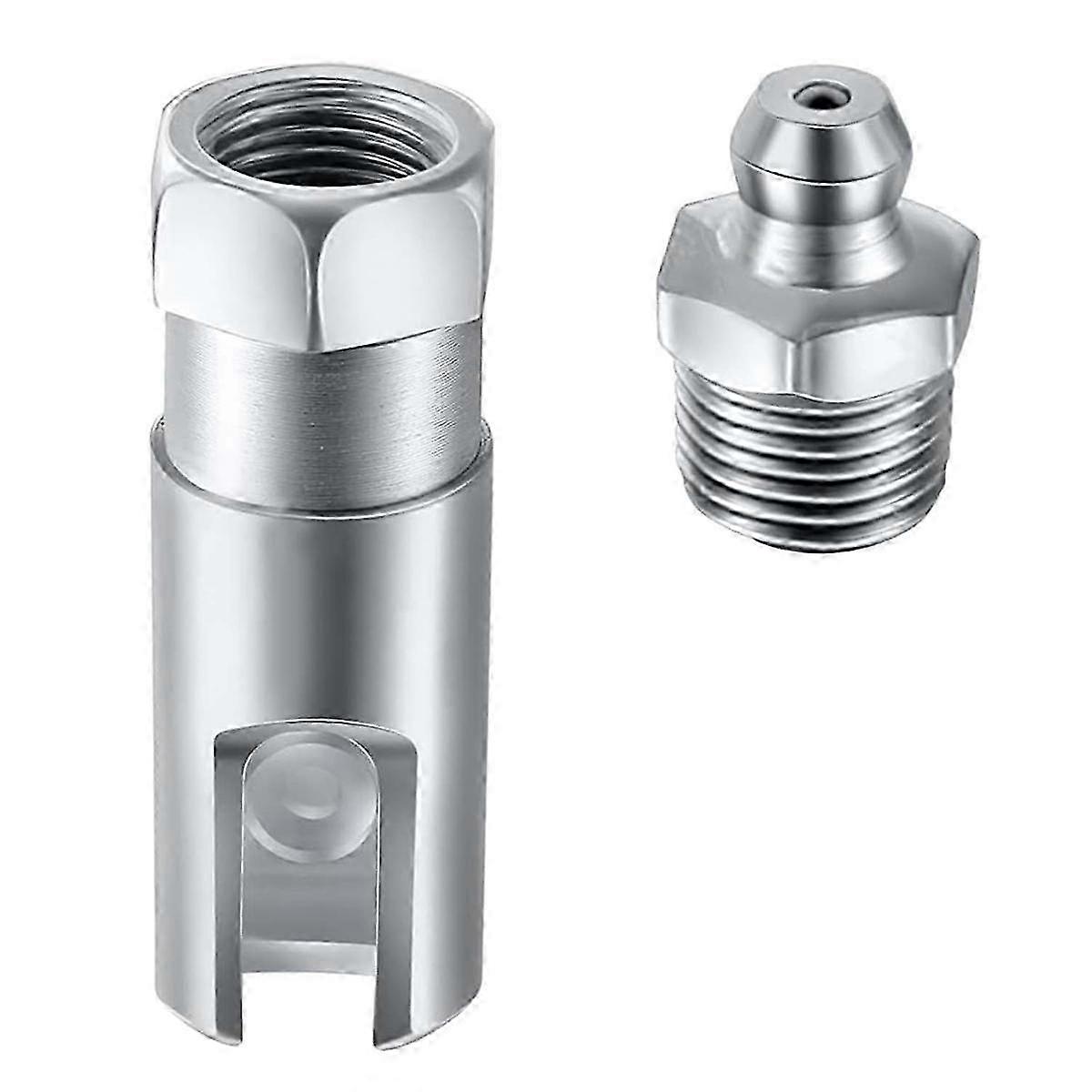 Grease Coupler Right Angle 90 Degree Push-Fit Slotted Grease Fitting ...