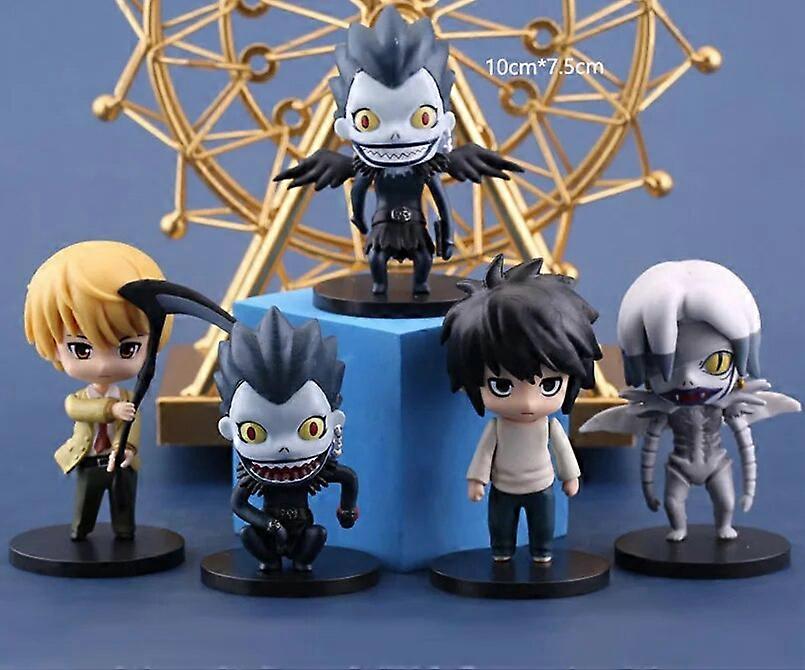 5pcs/set Q Anime DEATH NOTE Figure 1200# L Lawliet Action Figure Death ...