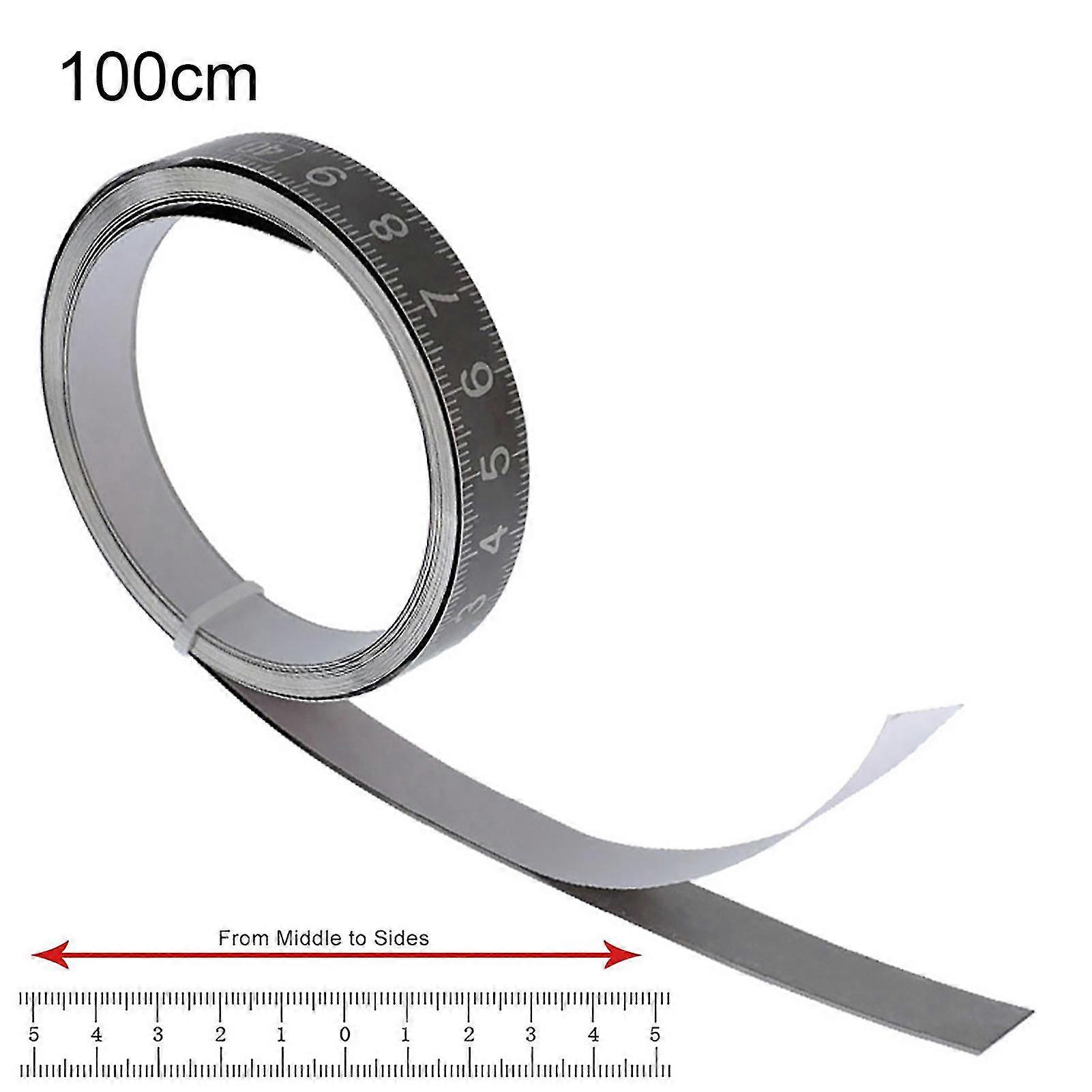 Self-adhesive Stainless Steel Measure Tape Ruler Sticker For Carpentry ...
