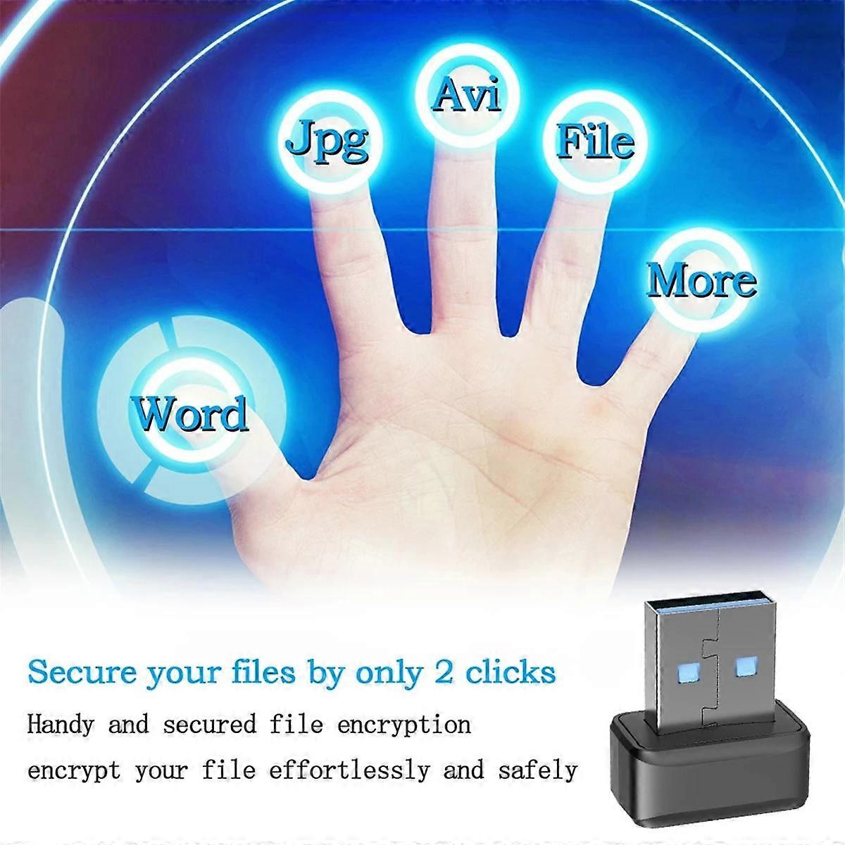 USB Fingerprint Key Reader FIDO U2F Speedy Matching Security Key ...