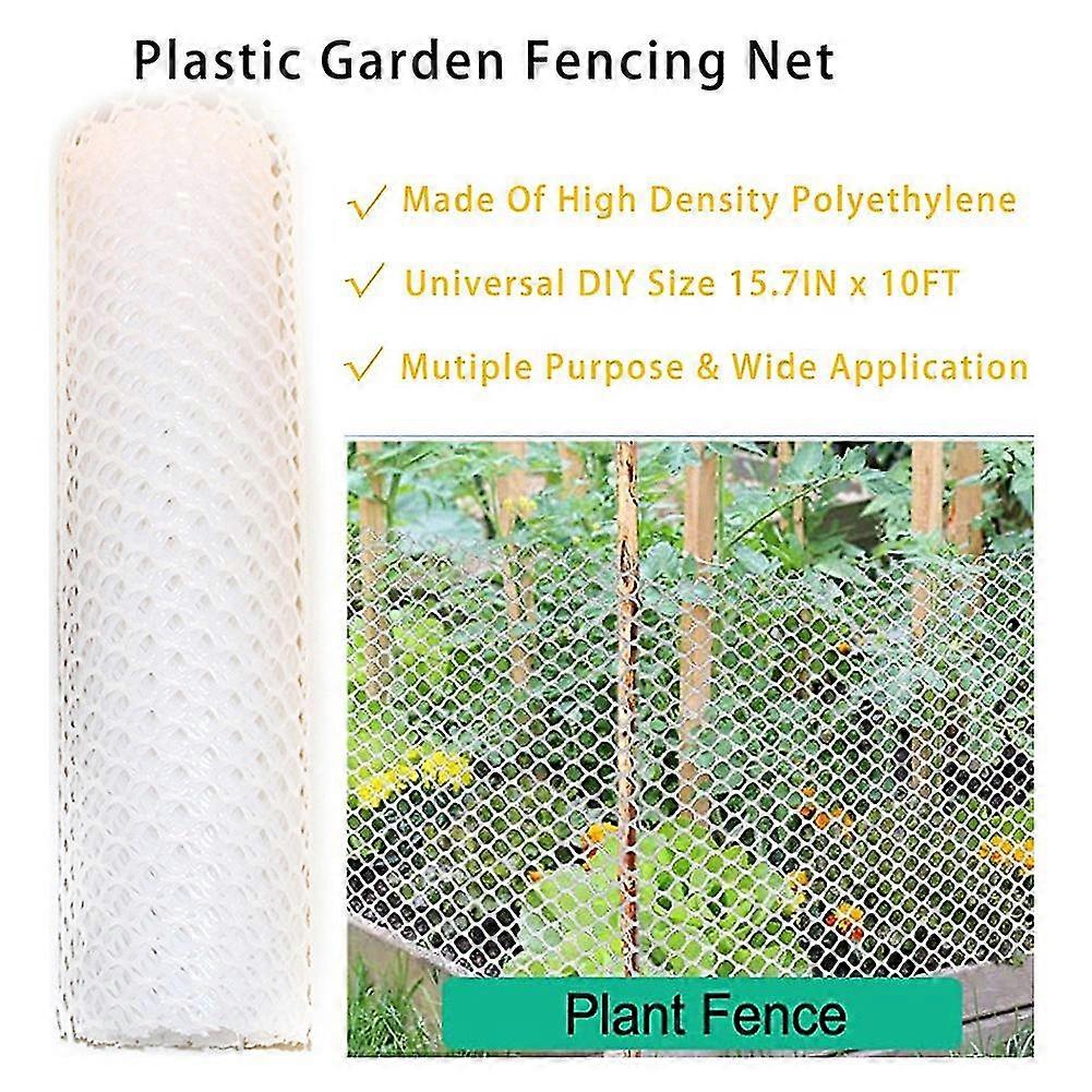Plastic Chicken Wire Fence Mesh,Fencing Wire for Gardening, Poultry ...