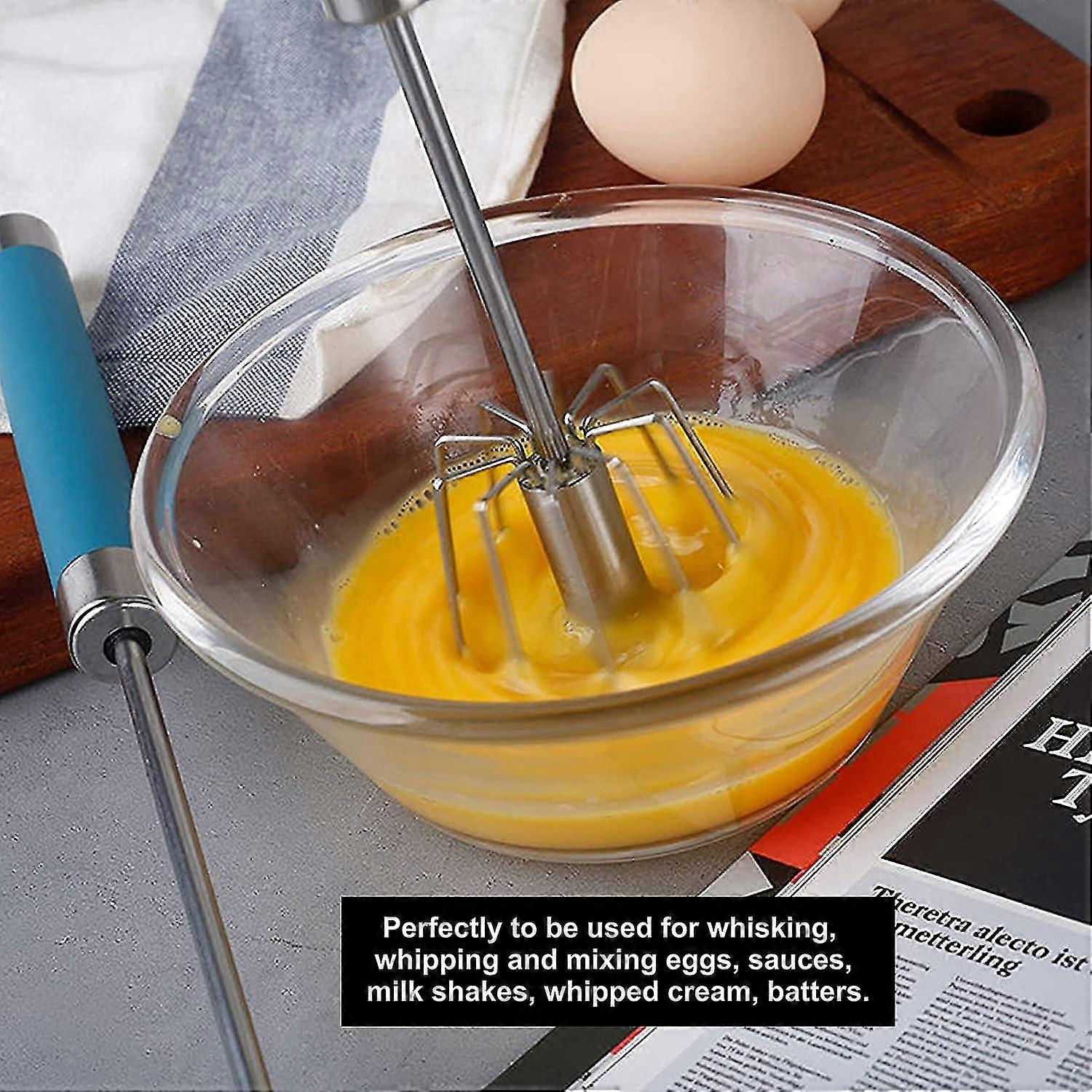 Stainless Steel Balloon Whisk , Egg Whisk, Hand Push Whisk, Semi ...