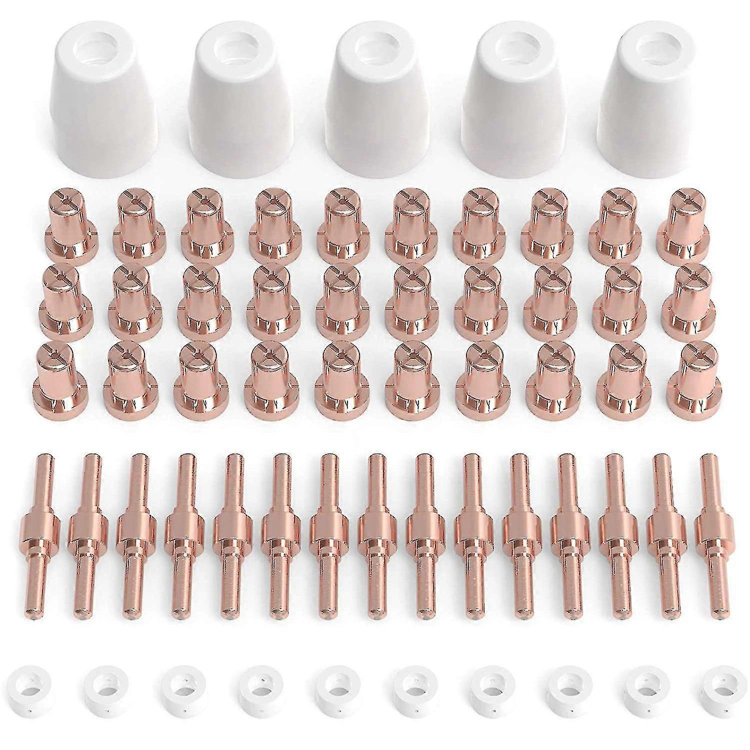 60 Pieces Of Plasma Cutting Consumables For Cut40 50 Flashlight With Plasma Cutter Pt31 Lg40 ...