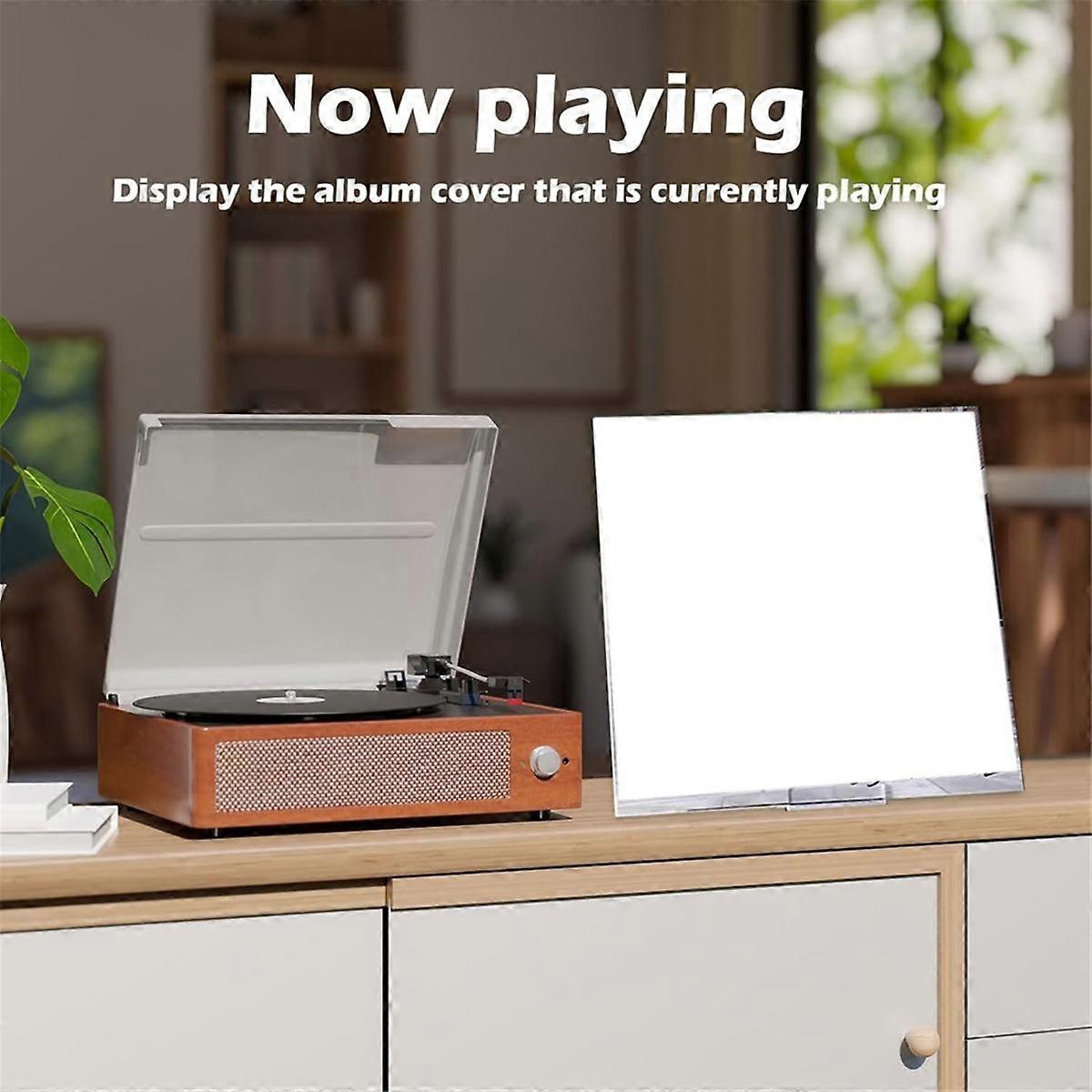 Record Display Stand -Clear Acrylic Now Playing LP Cover Holder for ...