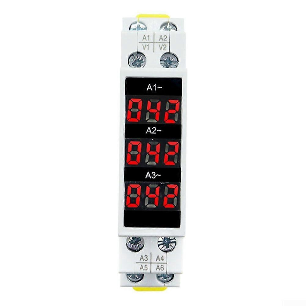 Three Phase Din Rail Ammeter, 3-Digit Three Phase Display, 3-Phase ...
