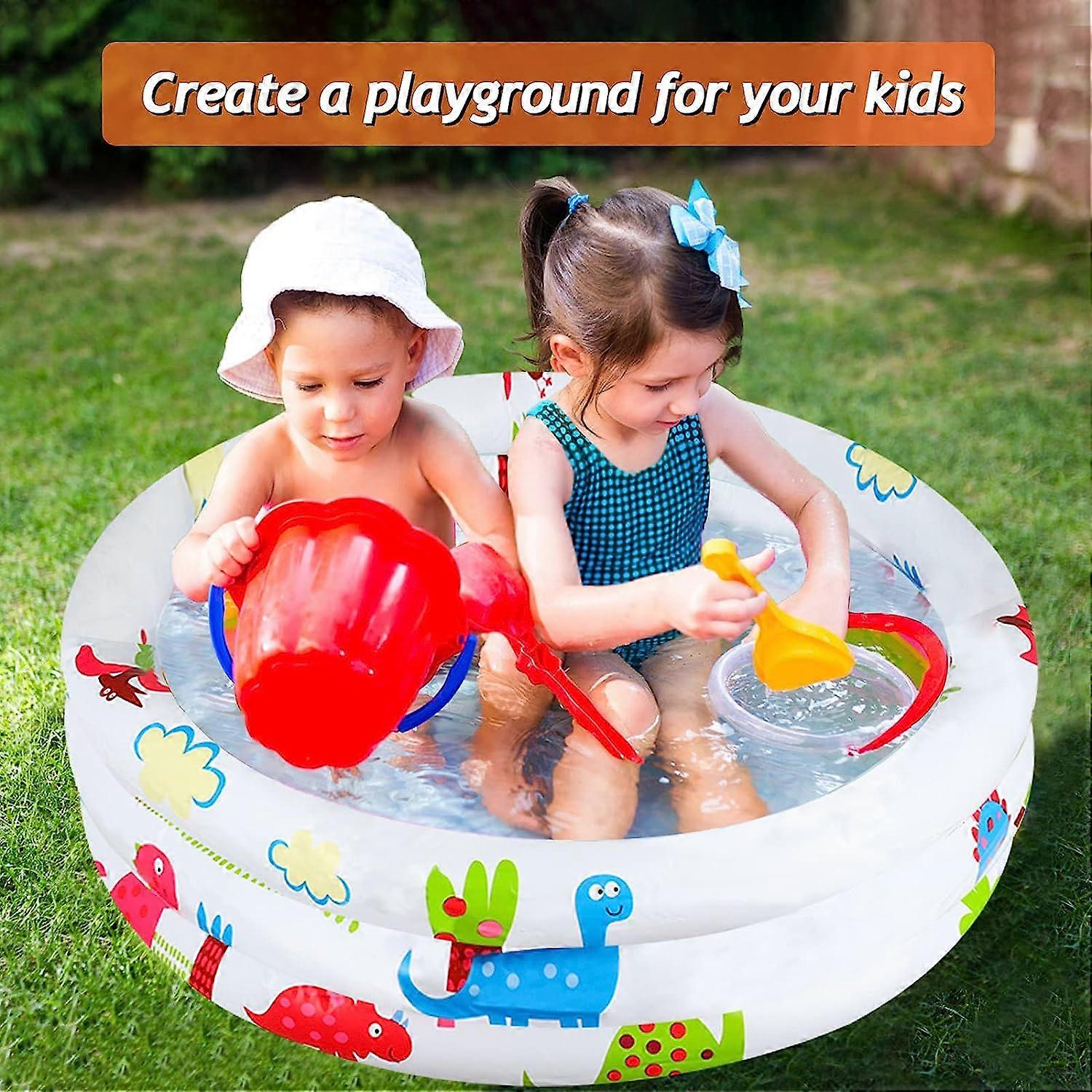 Inflatable paddling pool, round inflatable baby swimming pool, small ...