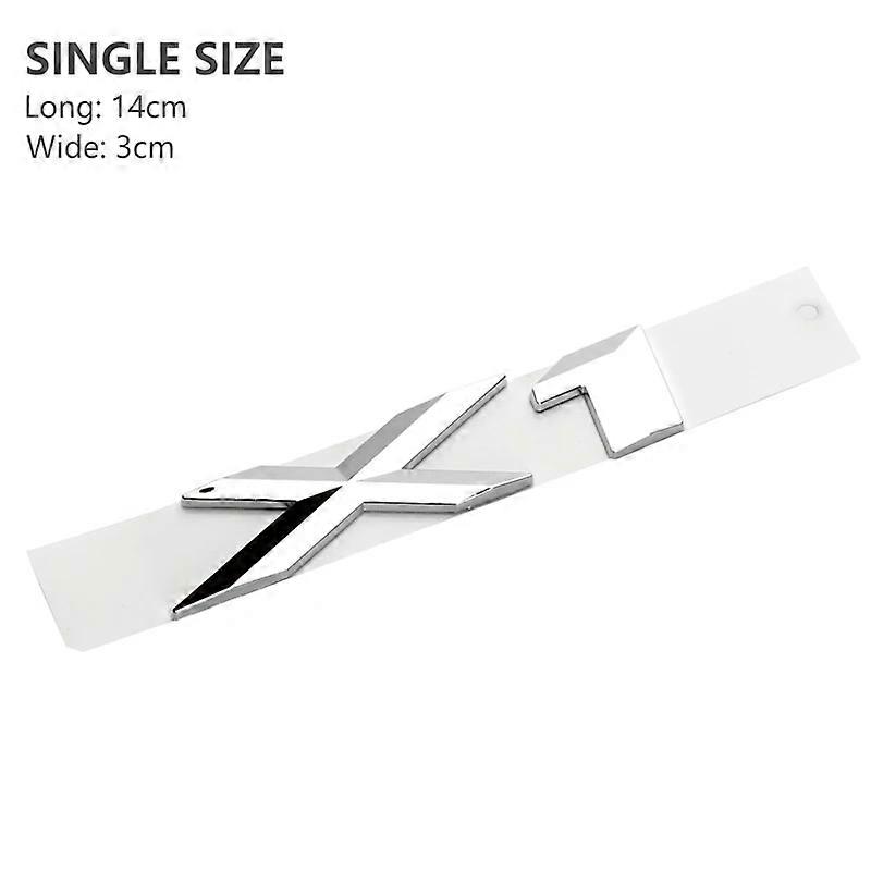 3D ABS Black Chrome Letters For Car Logo BMW X1 Stickers BMW X1 E84 F48 ...