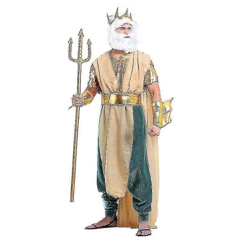 Greek God Of The Sea Men Poseidon Costume Mermaid Queen Sea Siren Women ...