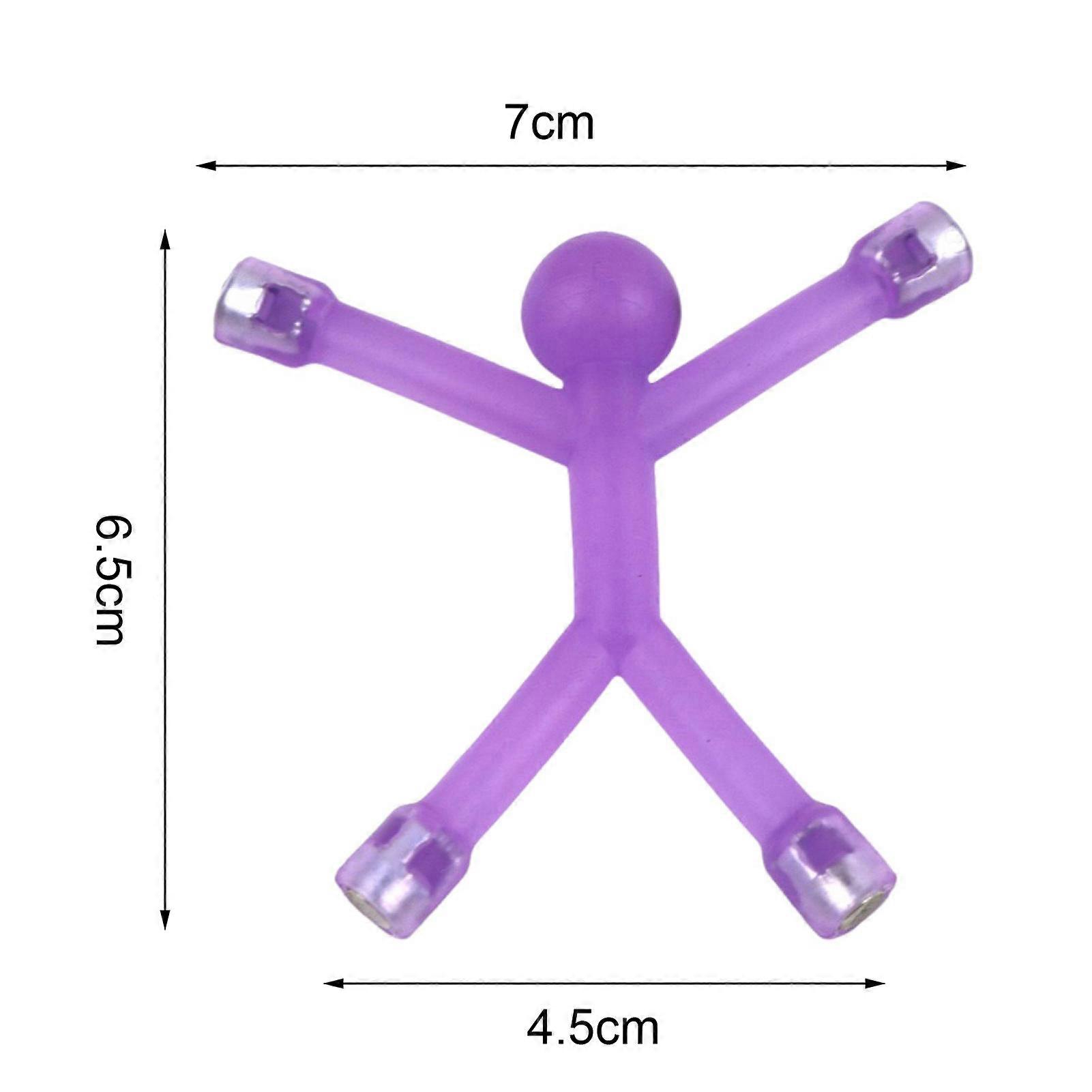 Magnetic Man Toy Colorful Humanoid Fridge Magnet Flexible Mini People ...