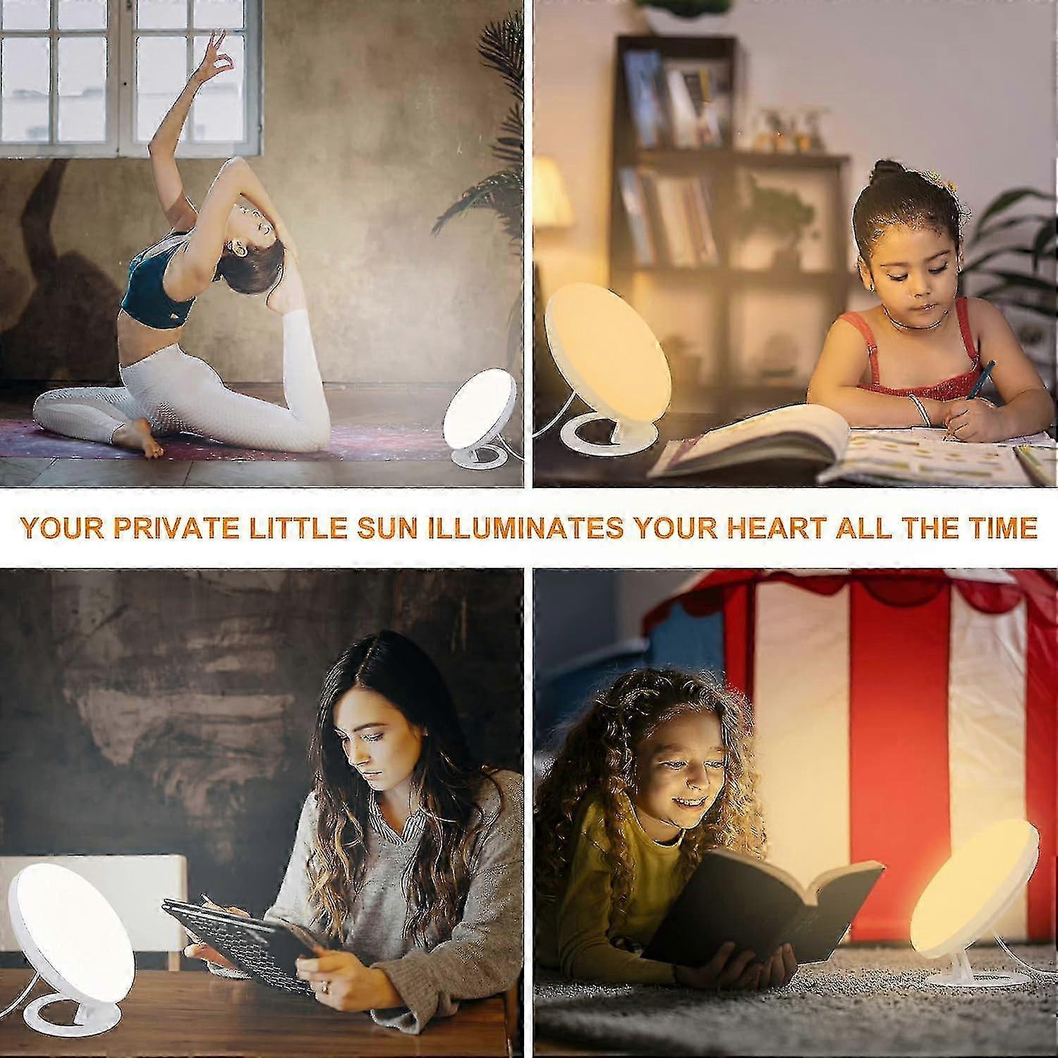 New Models Light Therapy Lamp, UV-Free 10000-38600 Lux Daylight Lamp ...