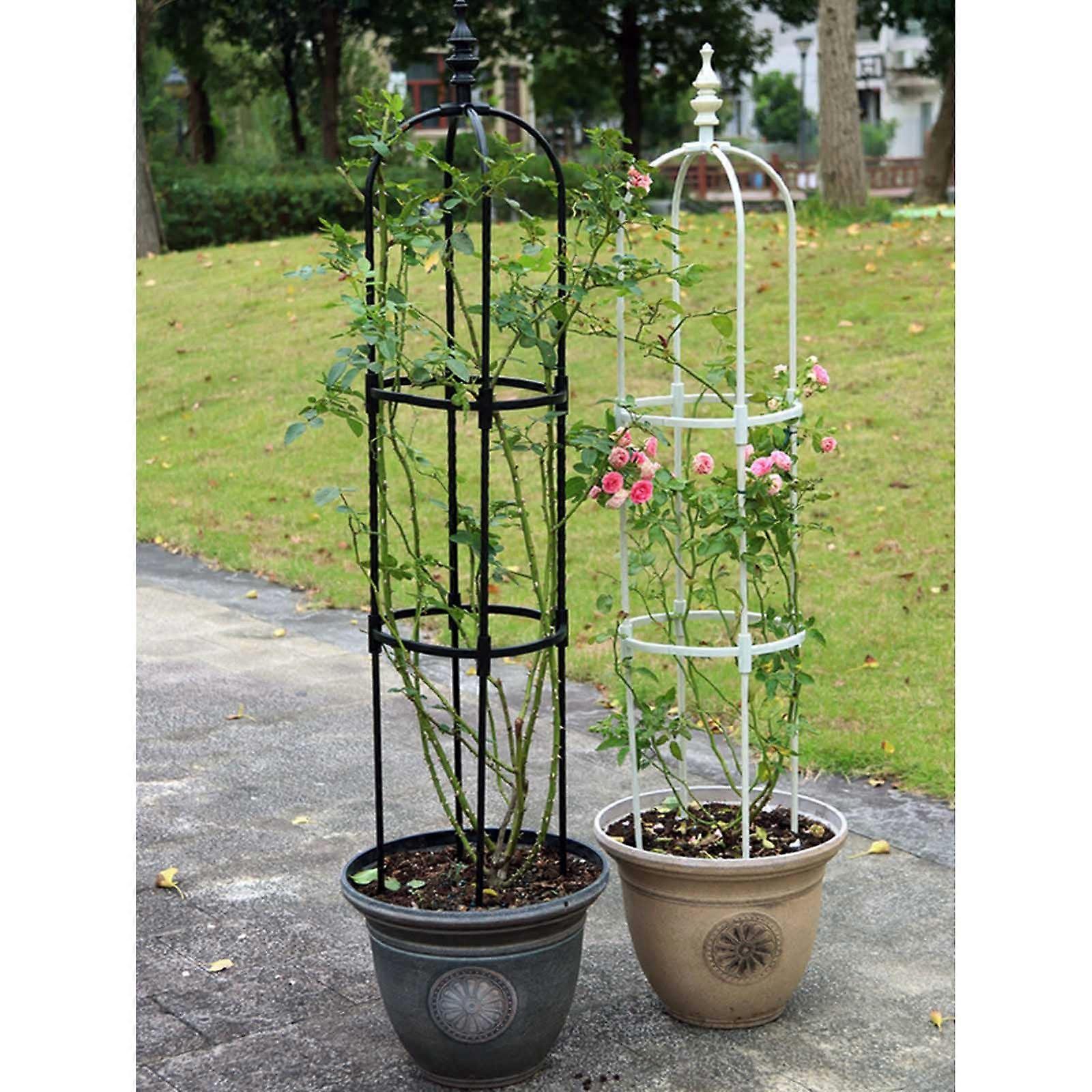 Tower Obelisk Garden Trellis U-Shaped Plant Stand Flower Climbing Frame ...