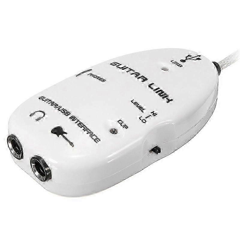 6.3mm Jack to USB Guitar Link Cable Adapter Guitar to PC Recording ...