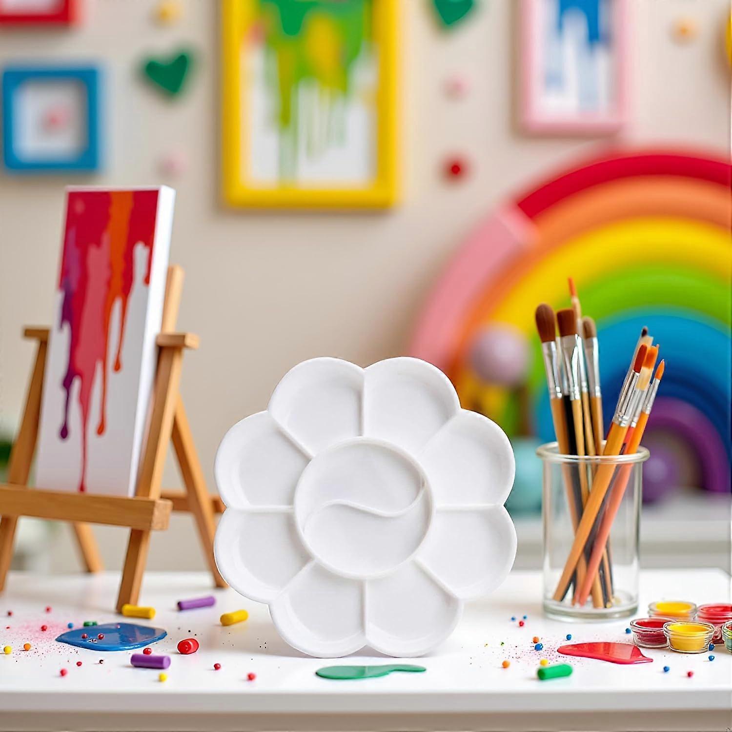 White Color Palette 11.9 cm Plastic Palette For Kids Color Palettes For ...