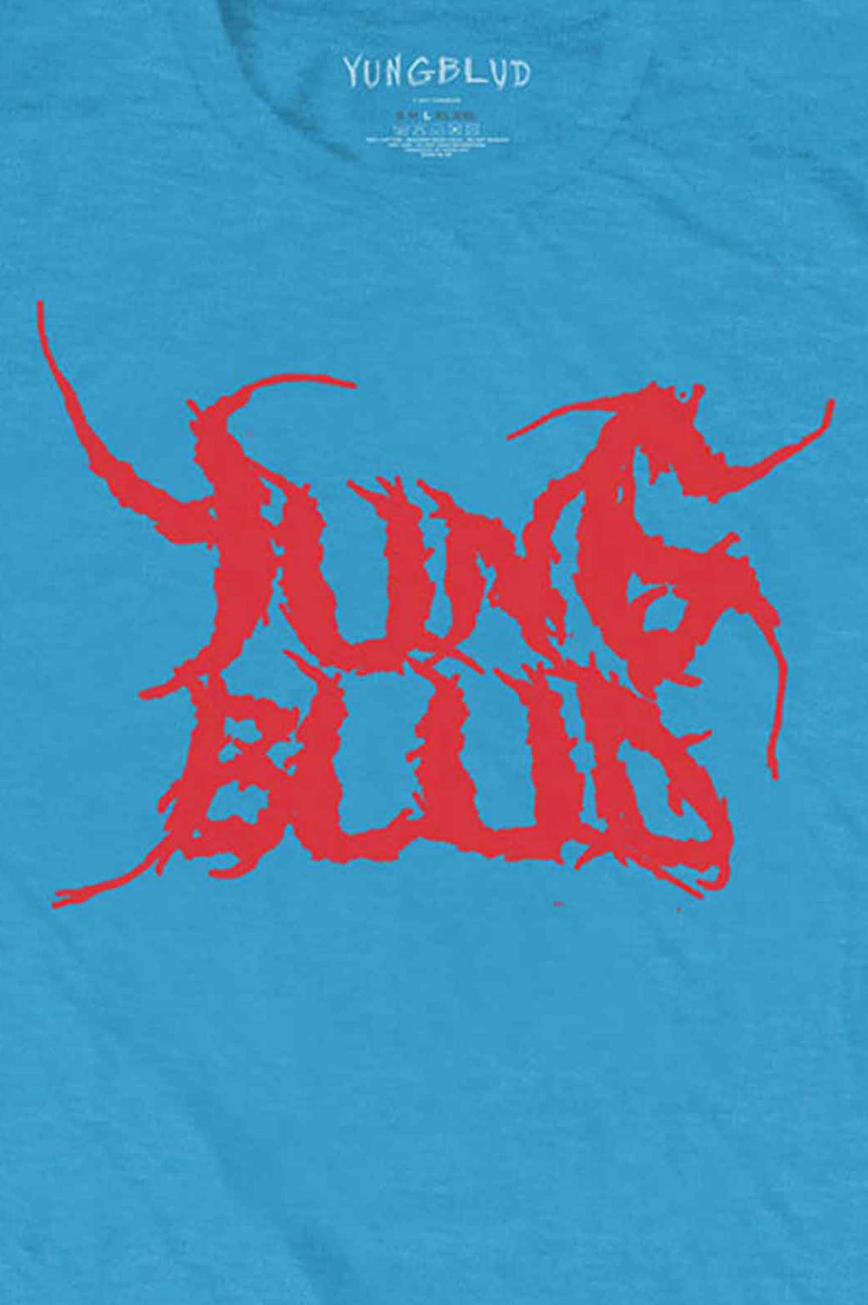 Yungblud T Shirt Deadhappy Logo new Official Mens Light Blue | Fruugo UK