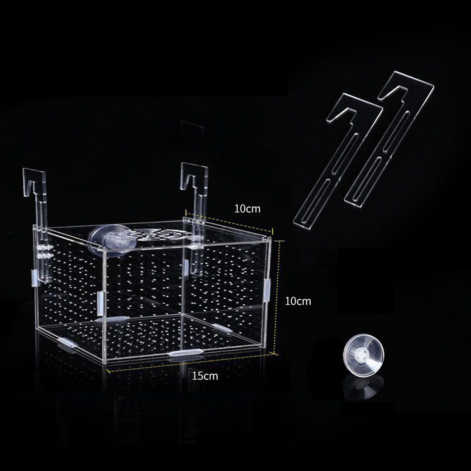 Aquarium Isolation Box Clear Aquarium Supply For Aggressive Fish Babies ...