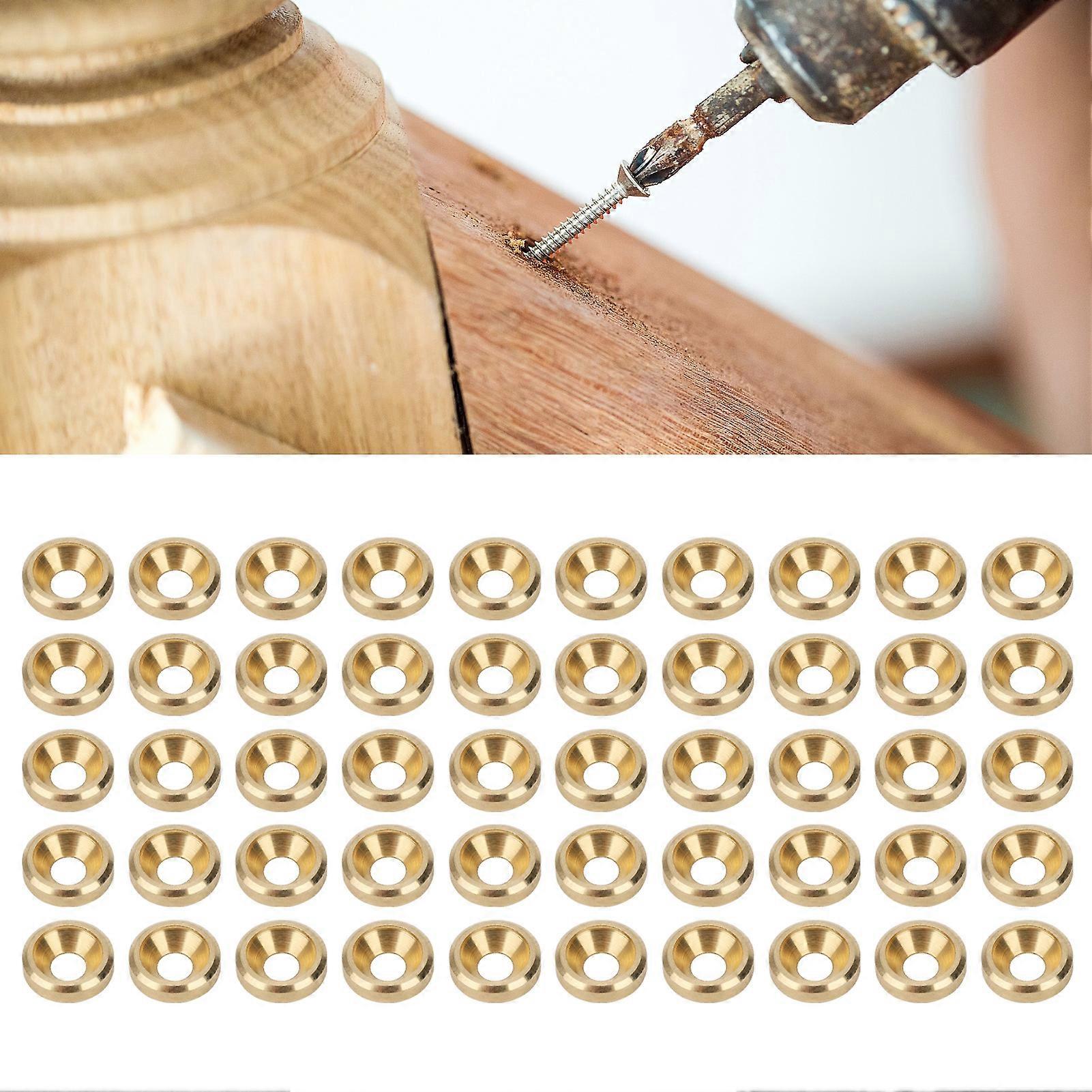 50Pcs Countersunk Screw Washer CNC Pure Copper Flat Head Gasket ...