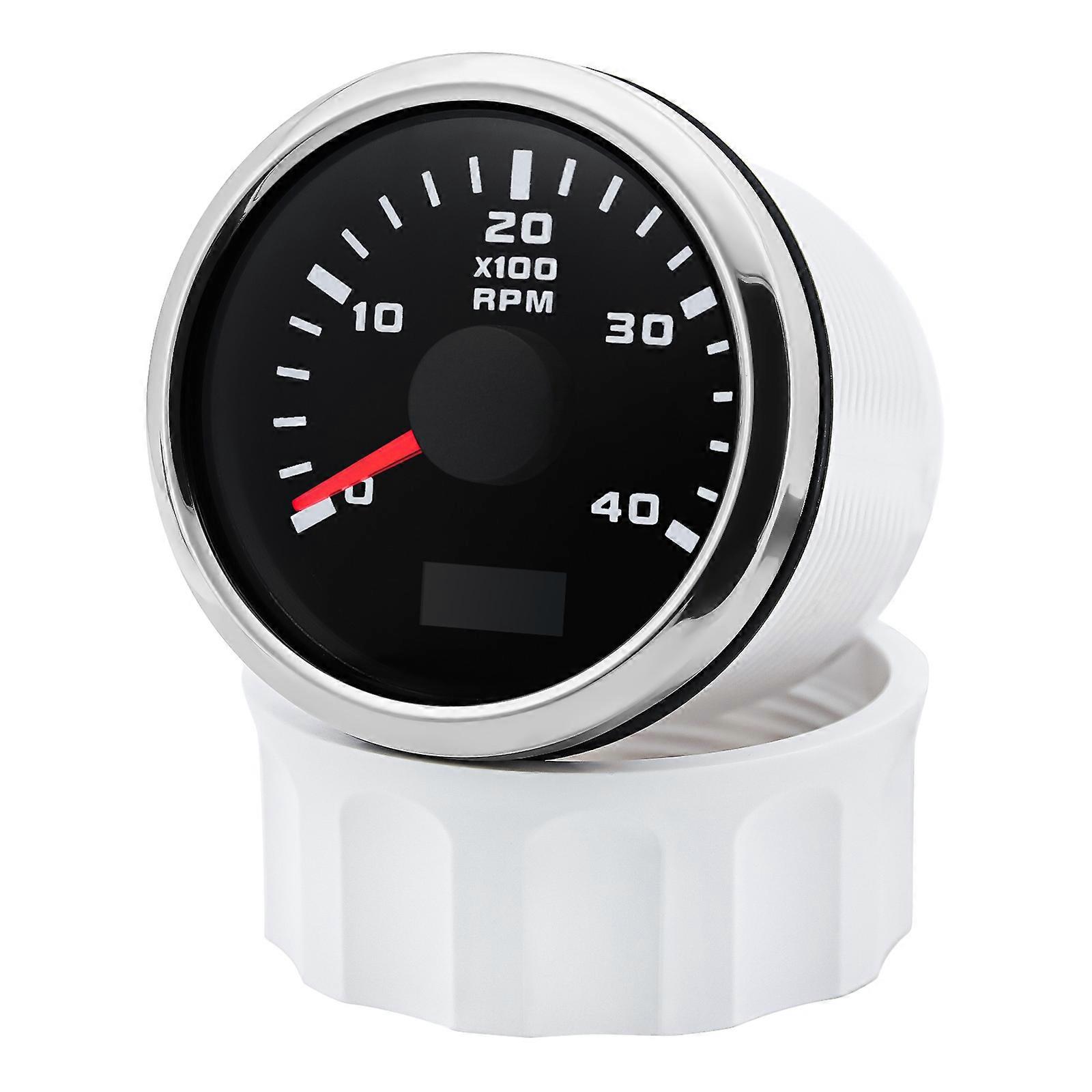 7 Color Backlight 2" 52mm Tachometer Waterproof IP67 Tacho Gauge 3000 ...