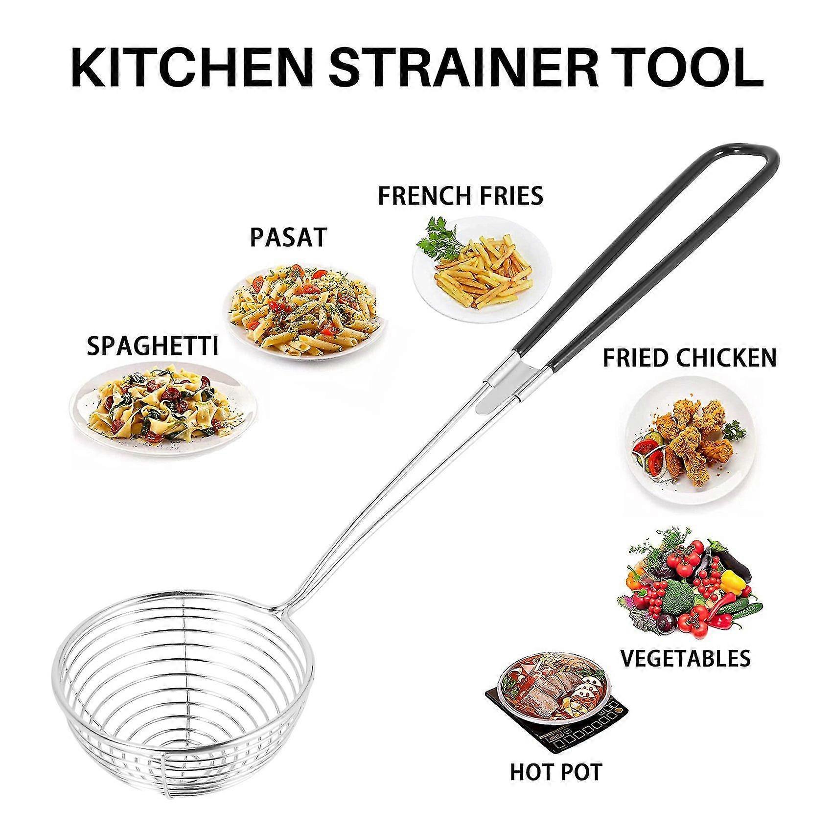 10 Pieces Hot Pot Strainer Scoops,Stainless Steel Hot Pot Strainer Spoons Mesh Skimmer Spoon ...