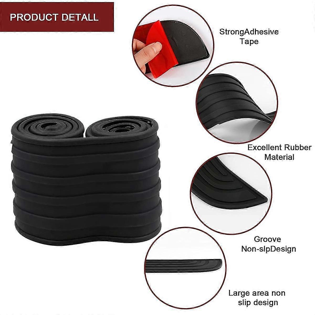 Car Rear Bumper Protector, Universal Flexible Bumper Guard Protector ...