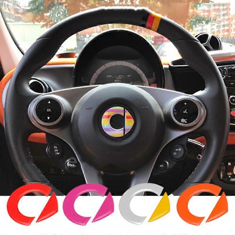 Car Steering Wheel Emblem 3d Sticker For Smart Fortwo Forfour 453 451 ...
